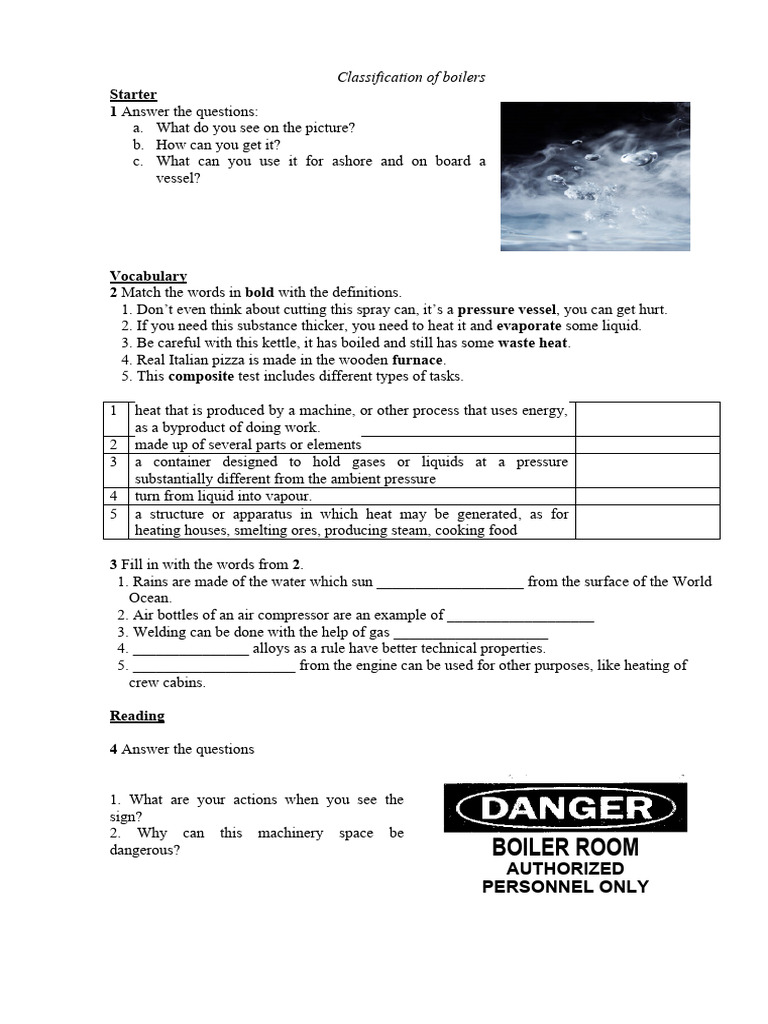 Lesson 1. Classification of Boilers | PDF | Steam | Boiler