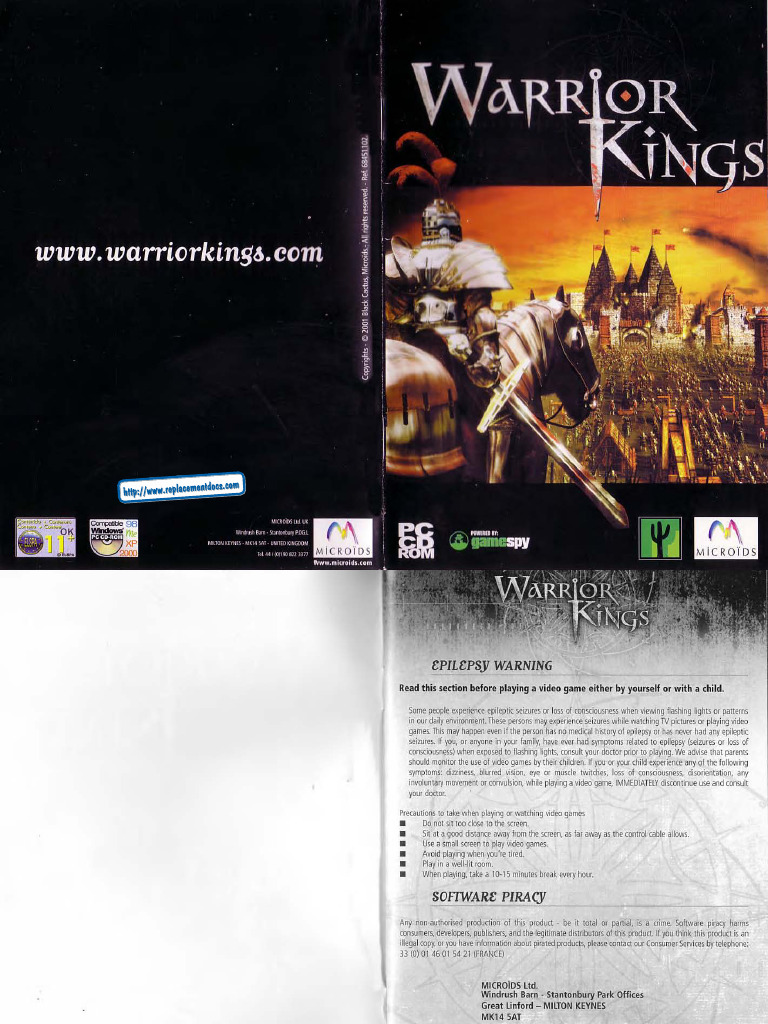 Warrior Kings - Manual - PC | PDF