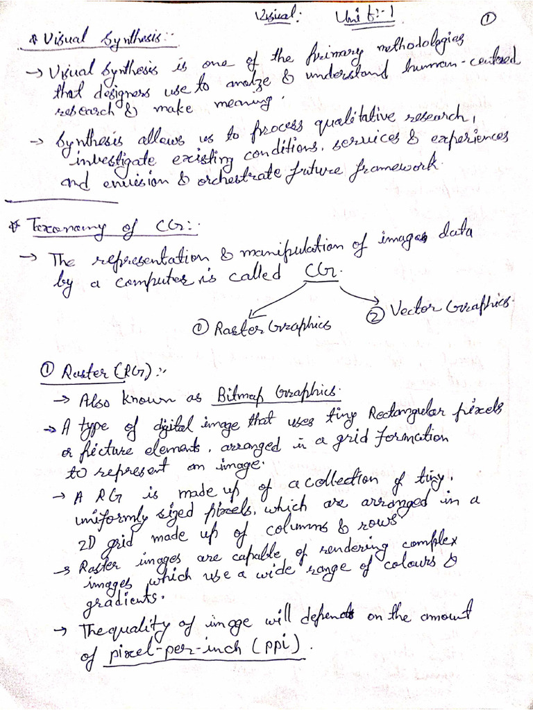 Visual Unit 1 | PDF