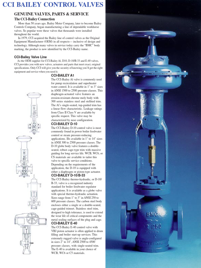 Genuine Valves, Parts & Service: The CCI-Bailey Connection | PDF ...