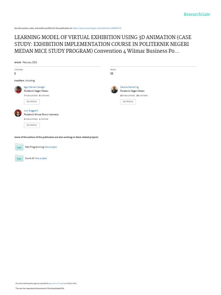 Aplikasi Pembelajaran Pelaksanaan Pameran Virtual | PDF | Ios | Windows Phone
