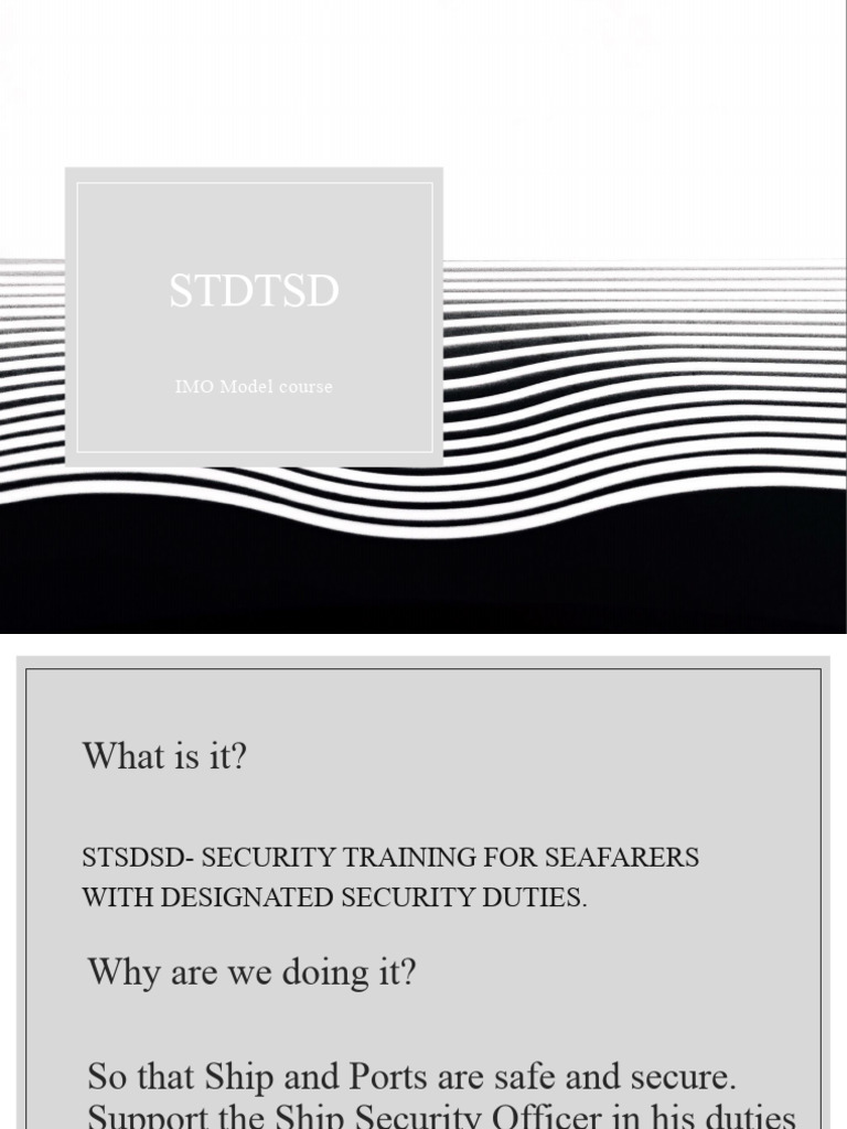 Security Training for Designated Duties | PDF | Water Transport | Shipping