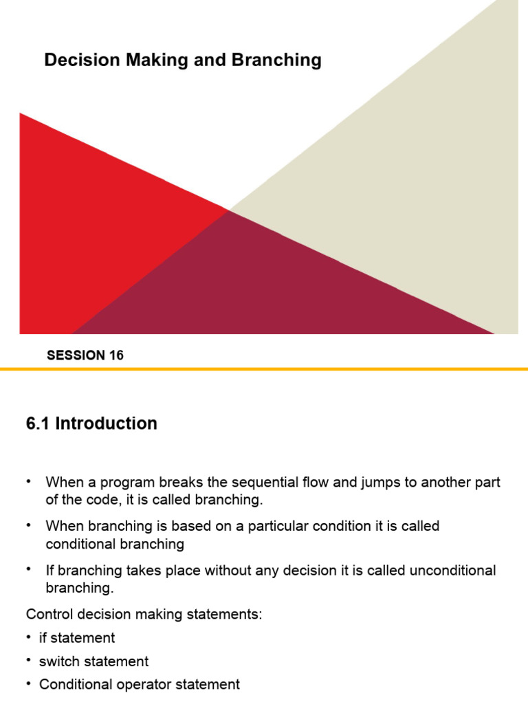 Session_16_IF_ELSE | PDF | Software Development | Computer Programming