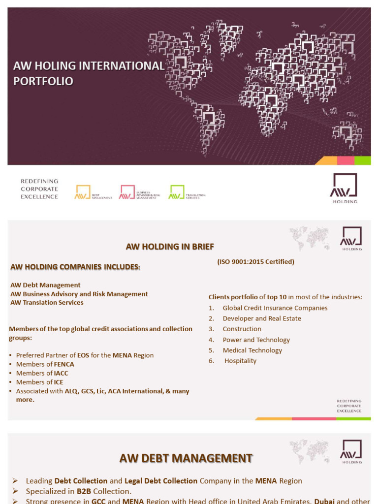 Aw Holding | PDF | Translations | Risk Management