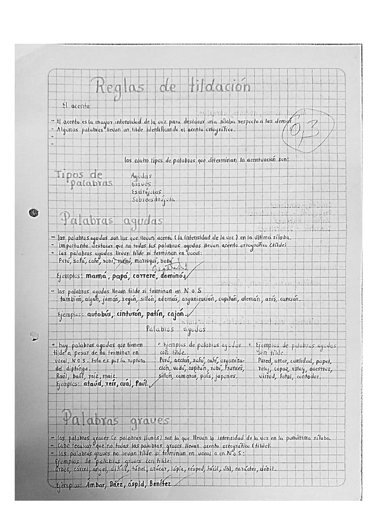 Reglas de tildacion | PDF