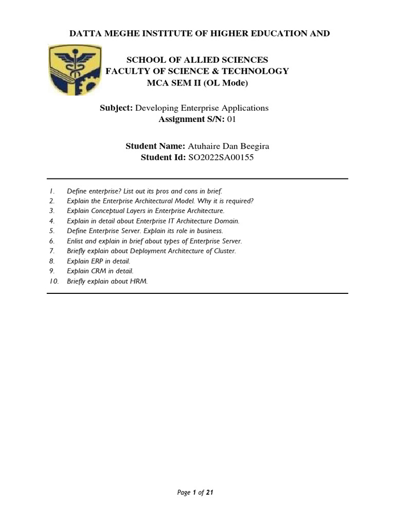 MCA II Developing Enterprise Application - Assignment 1 - Dan (Lite ... MCA II Developing Enterprise Application - Assignment 1 - Dan (Lite ...