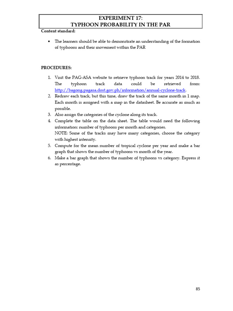 Typhoon Probability in the PAR Analysis | PDF | Tropical Cyclones | Data