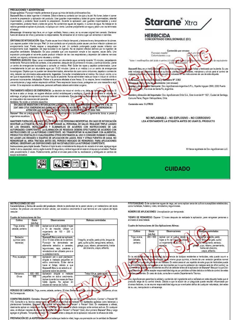 Starane Xtra | PDF | Agua | Hierba