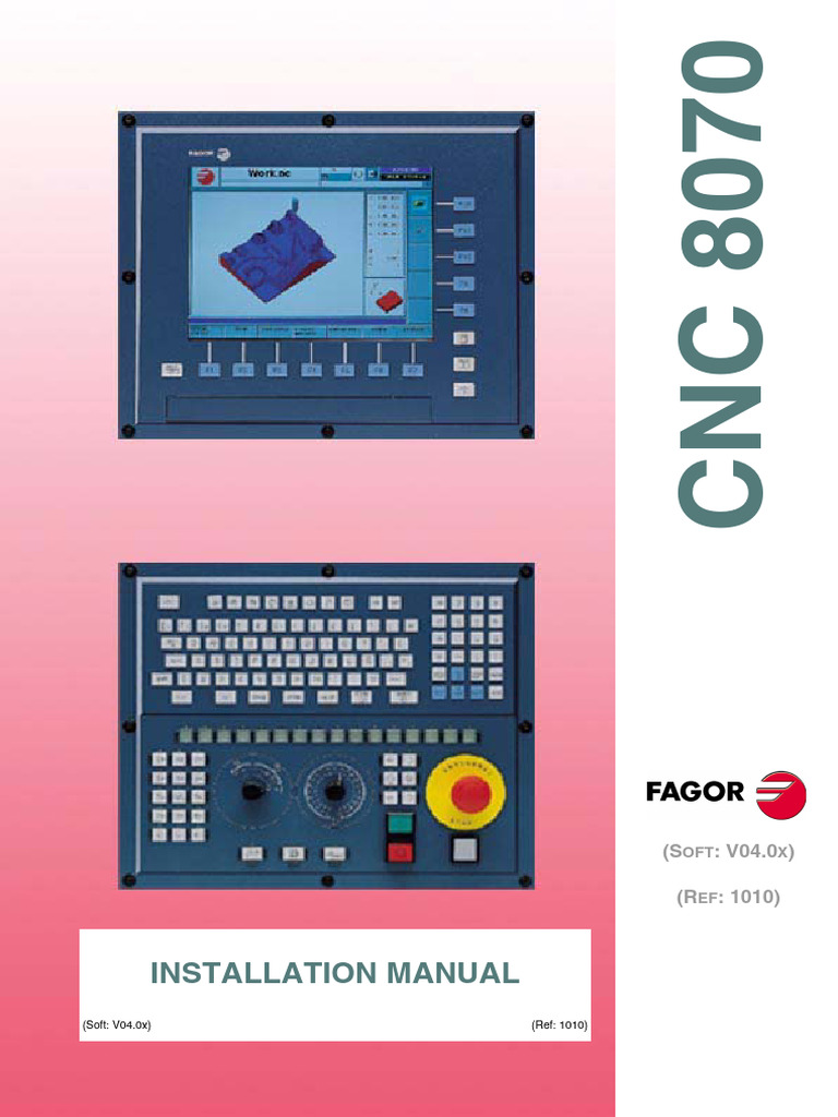 CNC 8070 Installation Manual Guide | PDF | Numerical Control | Programmable Logic Controller