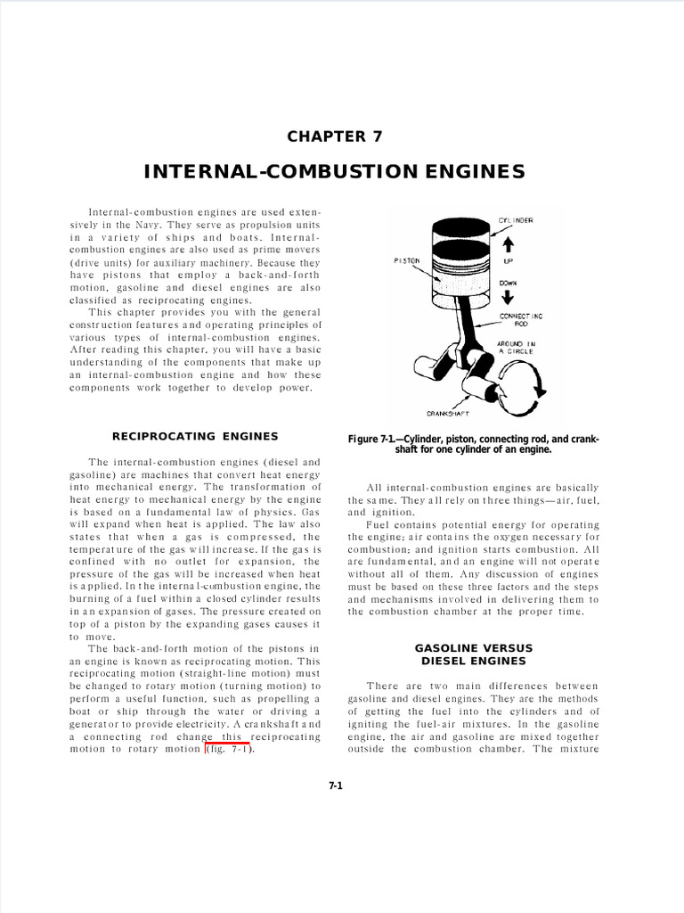 Dokumen - Tips - ch7 Engines Combustion | PDF | Internal Combustion Engine | Diesel Engine