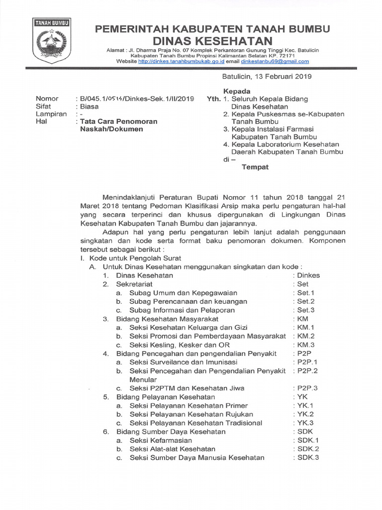 0514-Tata Cara Penomoran Naskah Dokumen | PDF