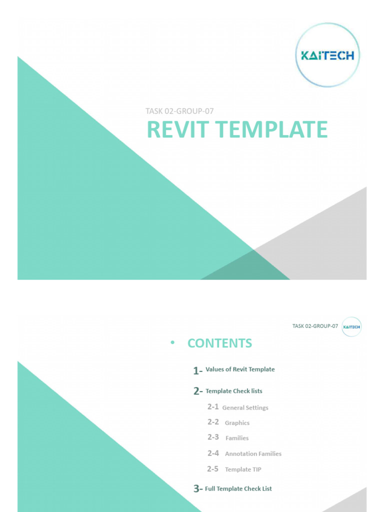 Revit Template Guide and Checklists | PDF | Computing