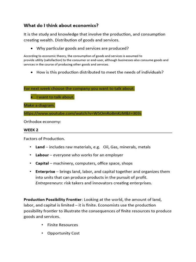 Economics Notes | PDF | Demand | Elasticity (Economics)