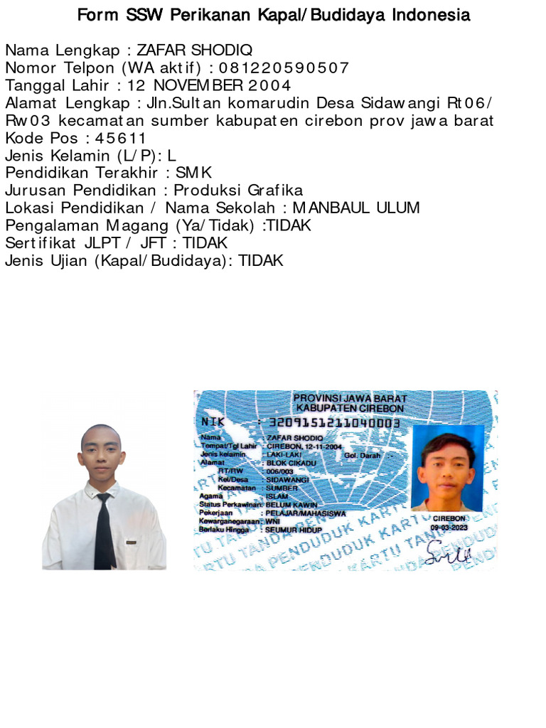 SSW Perikanan Kapal - Budidaya Indonesia - Zafar Sodiq | PDF