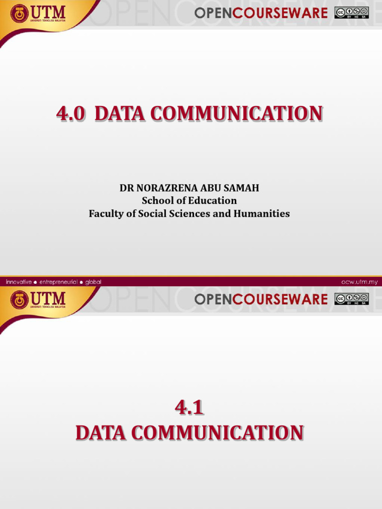 04 - Data Communication | PDF | Character Encoding | Ascii