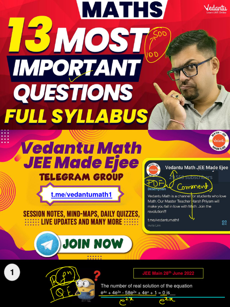 Most Repeated Questions JEE | PDF | Elementary Mathematics ...