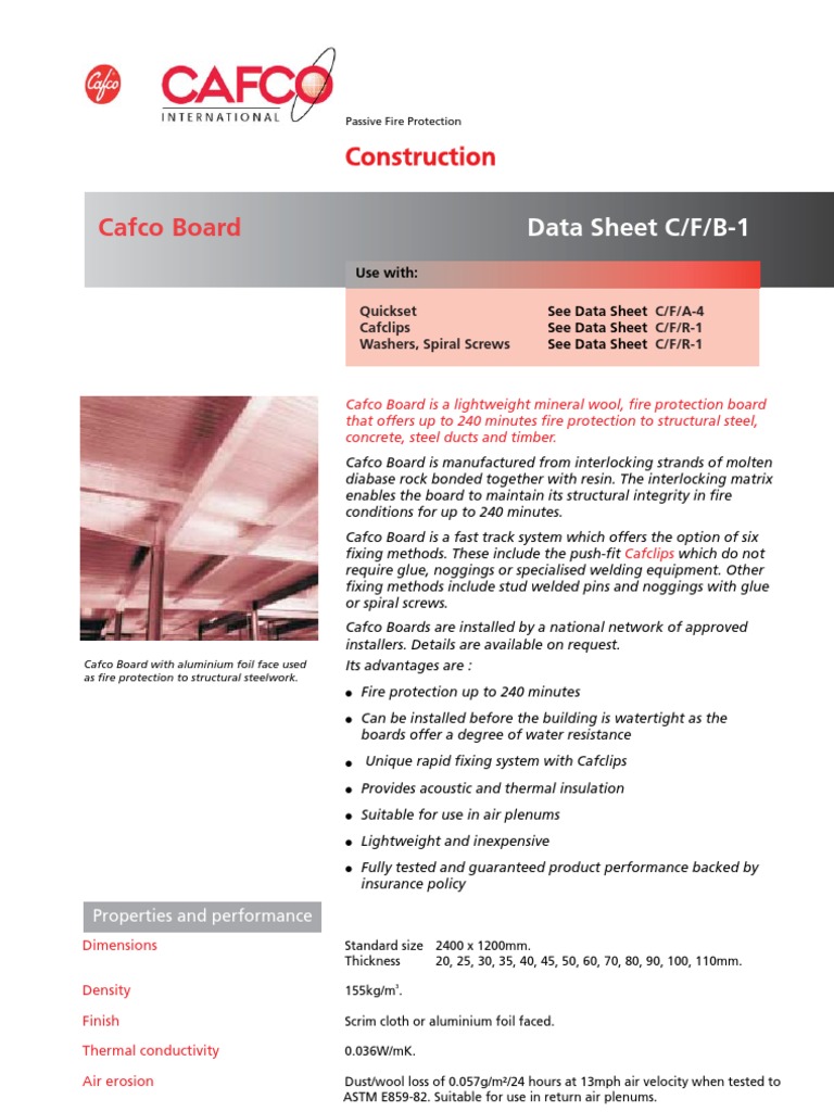 Cafco | PDF | Screw | Safety