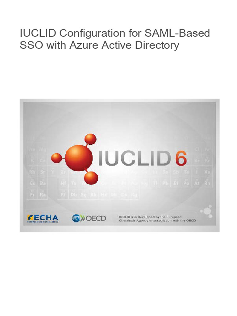 Iuclid Saml Sso Configuration For Azure Ad en | PDF | Access Control | Software