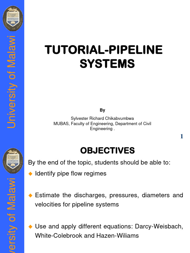 Tutorial Pipeline Systems | PDF | Mechanics | Soft Matter