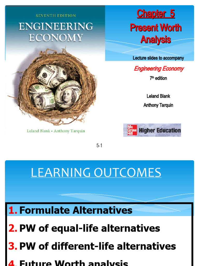 Chapter 5 - Present Worth Analysis | PDF | Economies | Economics