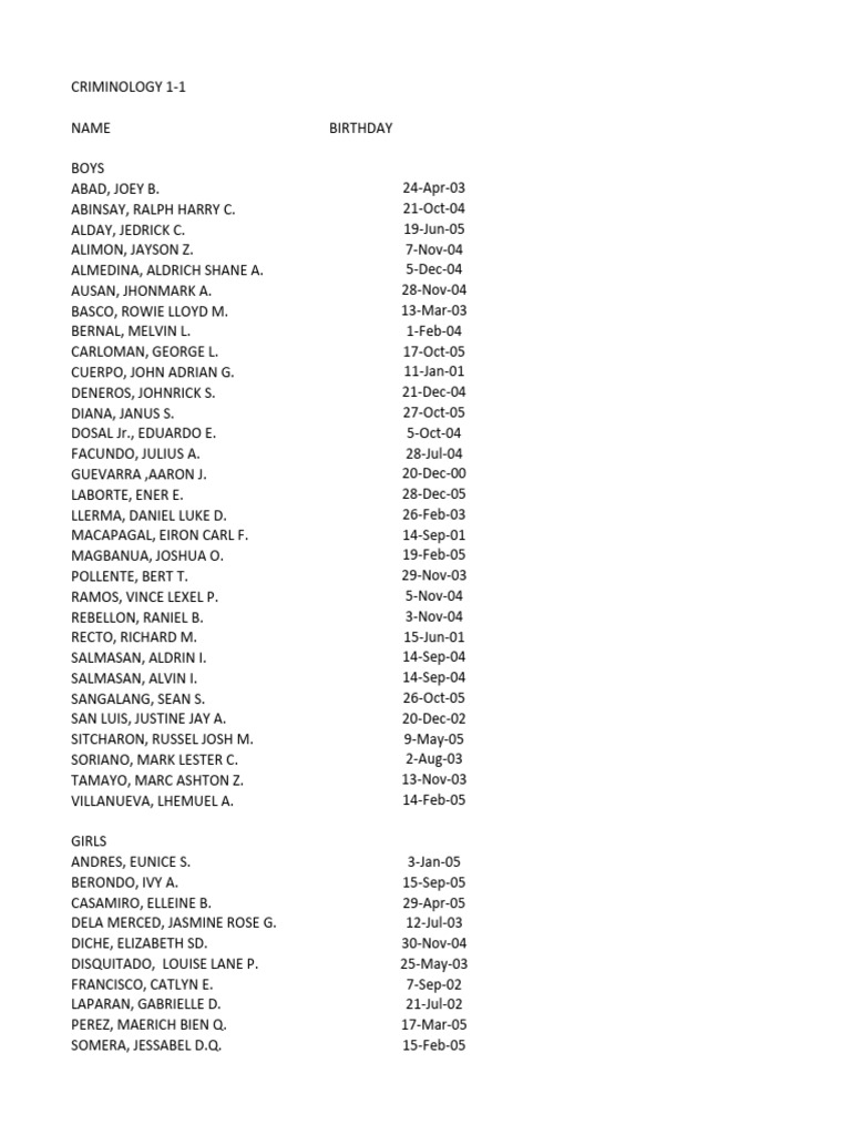 Crim 1-1 To 1-8 Prelim | PDF