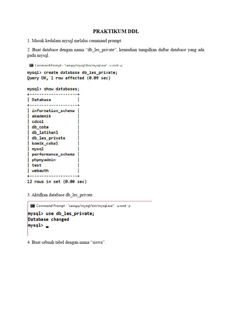 Praktikum DDL | PDF