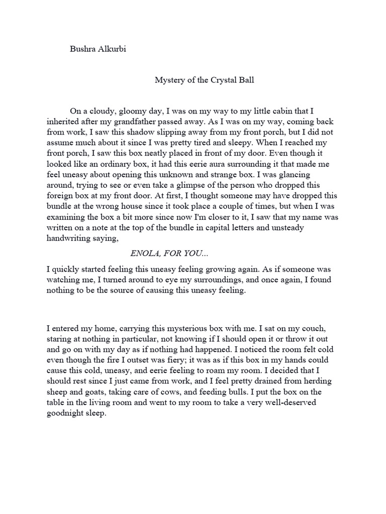 The Mystery of The Crystal Ball | PDF