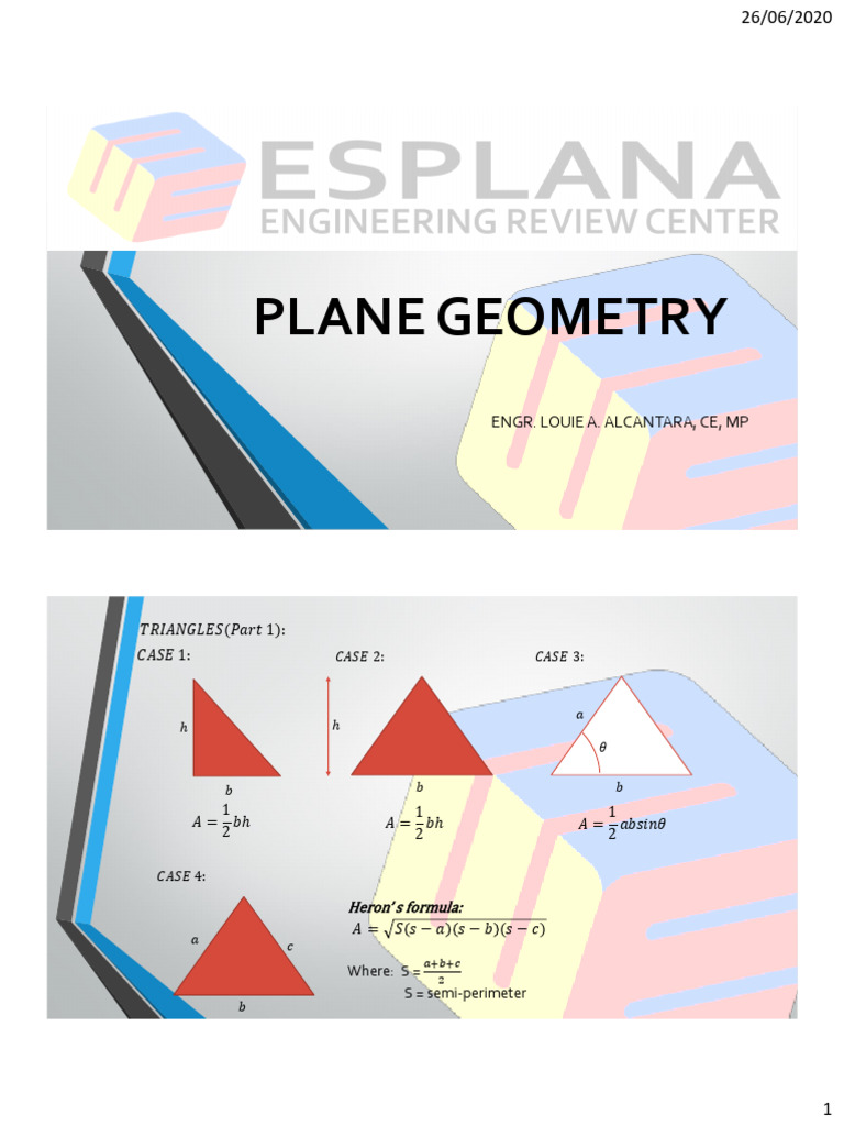 Plane Geometry | Download Free PDF | Triangle Geometry | Euclidean Plane Geometry