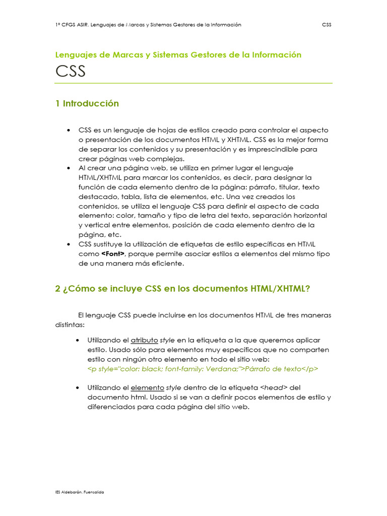 Manual CSS | PDF | HTML | Datos de computadora