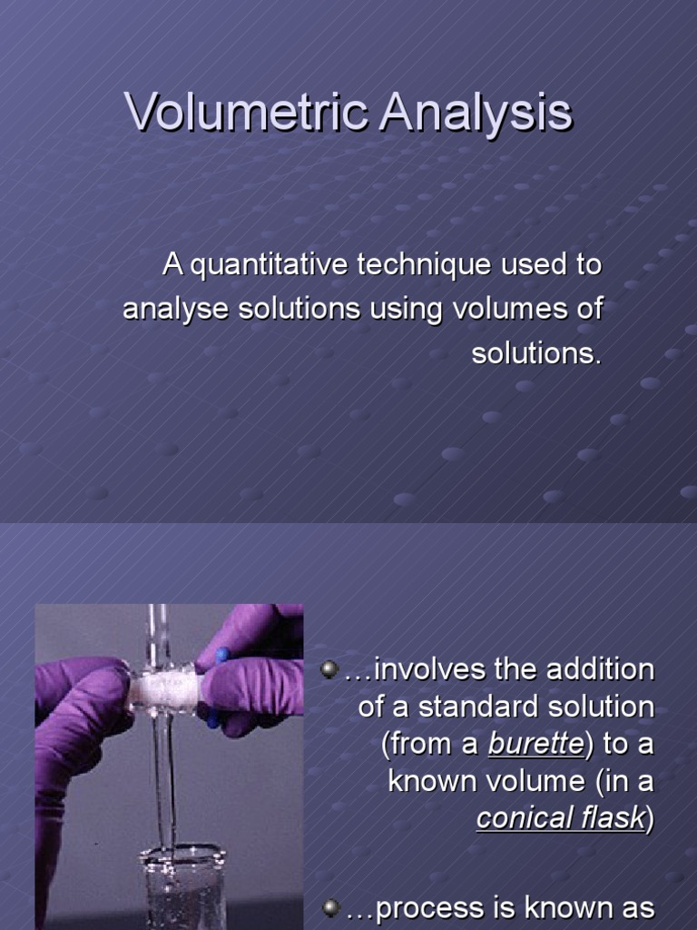 CH 11 Volumetric Analysis | PDF | Titration | Chemistry