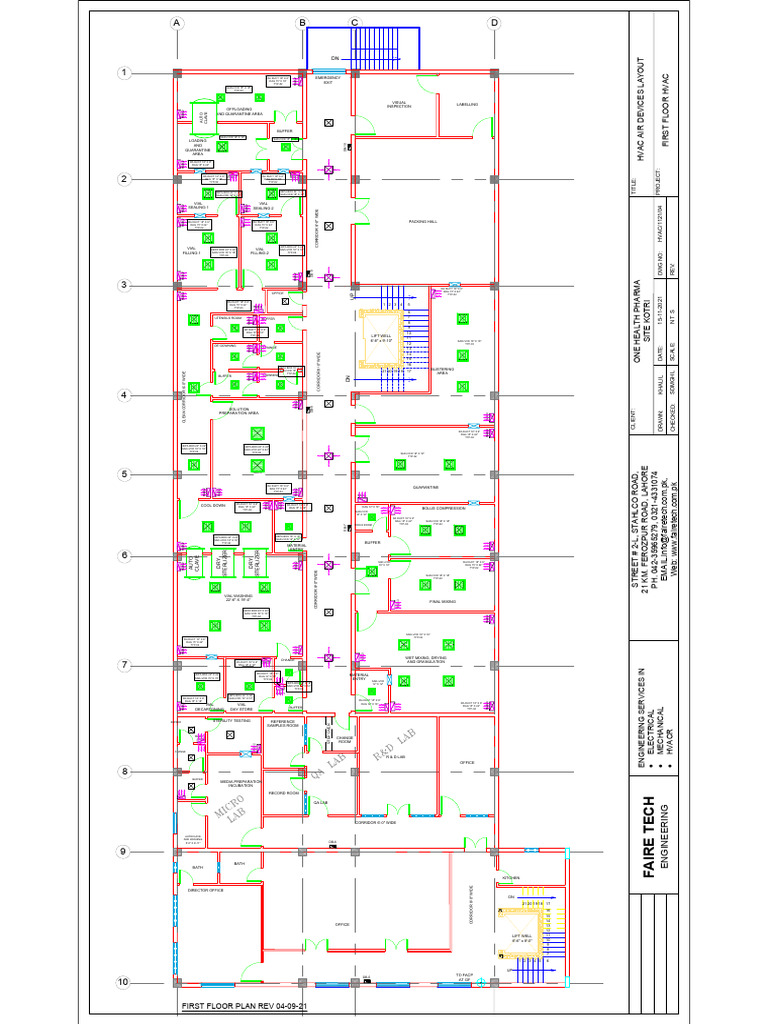 HVAC Air Devices Layout FF 22-11-2023 | PDF | Manufactured Goods ...