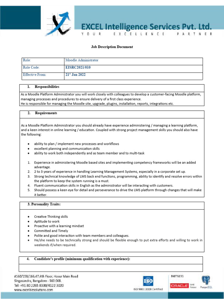 Moodle Admin Role Overview | PDF | Career & Growth