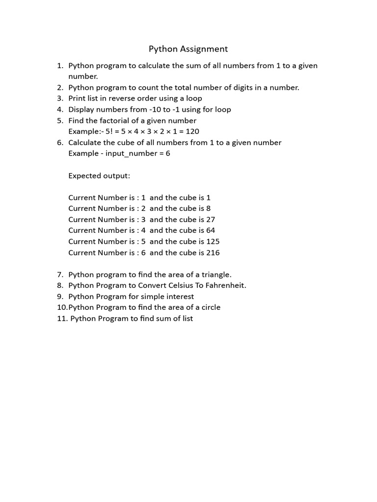 Python Assignment | PDF Python Assignment | PDF