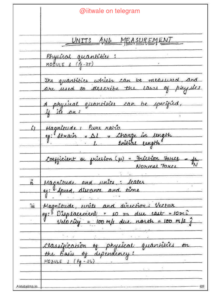Unit and Measurements Notes @premiumboard PDF | PDF