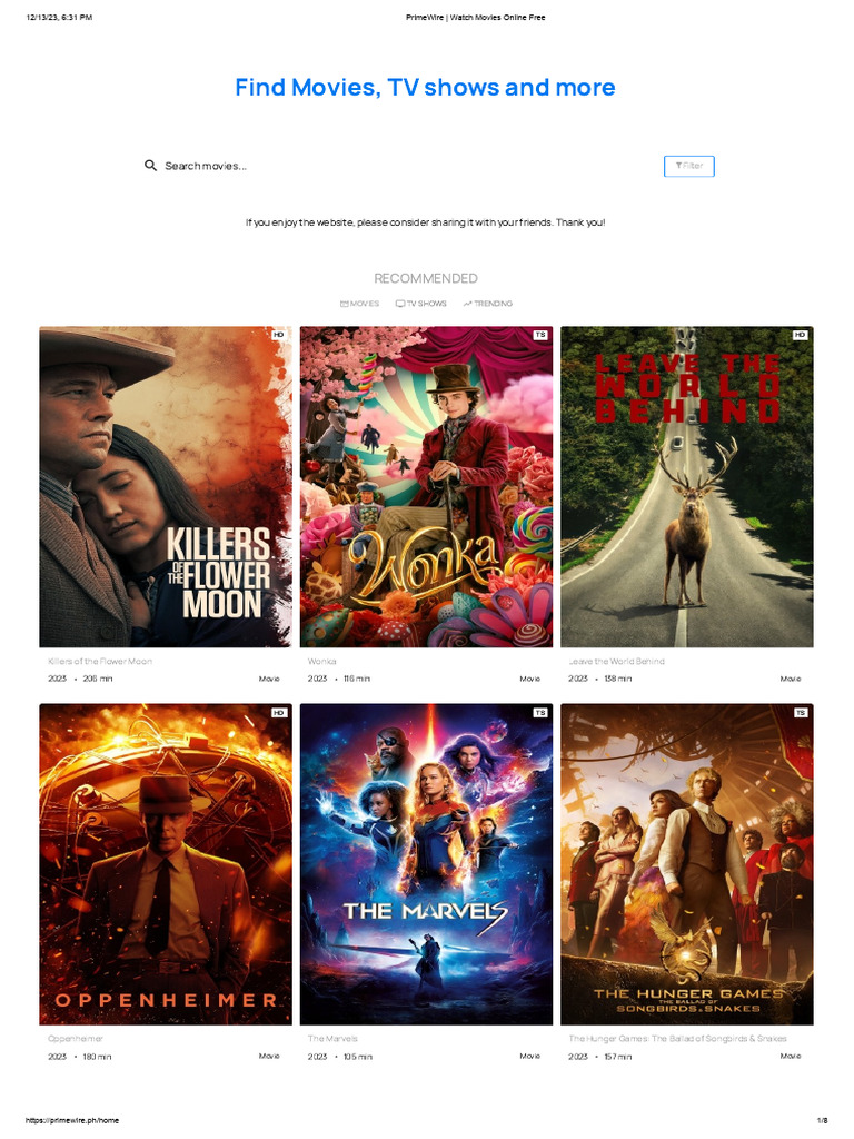 PrimeWire - Watch Movies Online Free | PDF