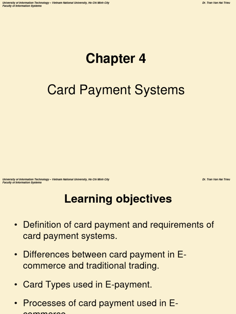 Chapter 4 Card Payment Systems | Download Free PDF | Smart Card | Debit ...