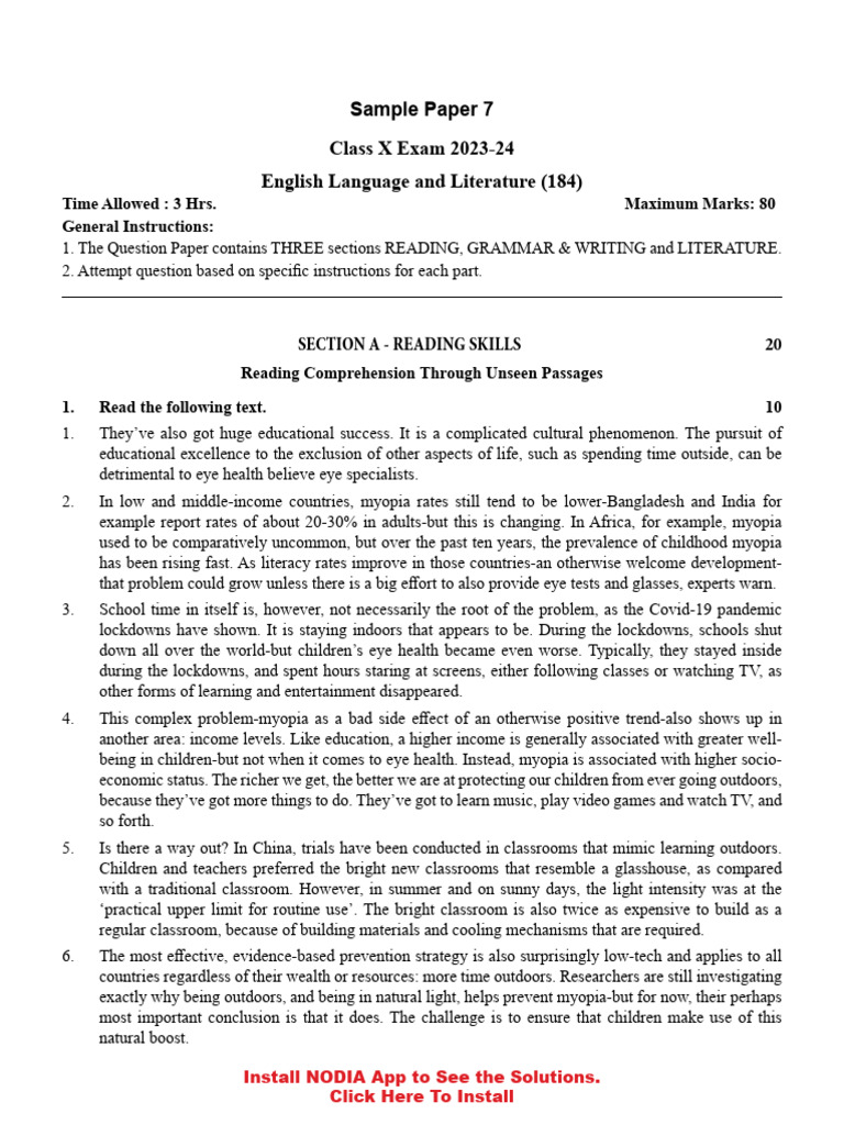 Sample Papers | PDF | Pension | Developing Country