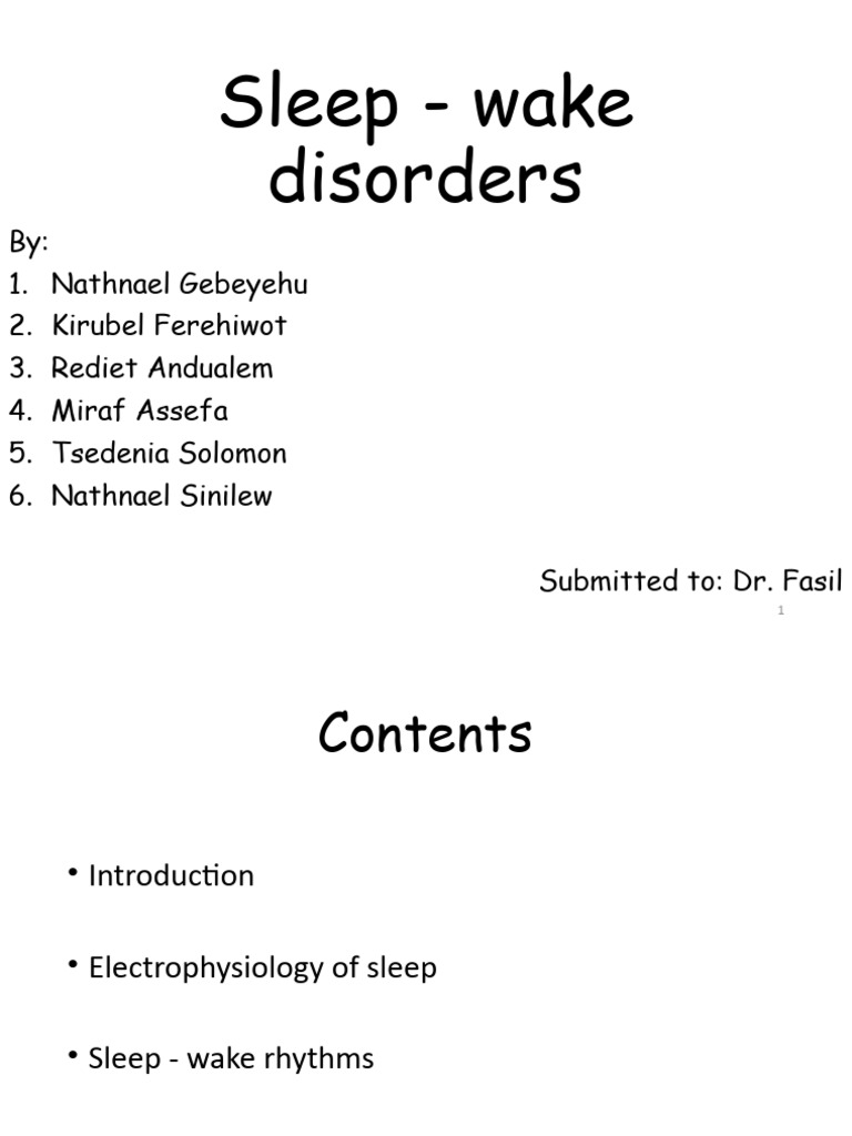 Sleep-Wake Disorders | Download Free PDF | Sleep | Insomnia