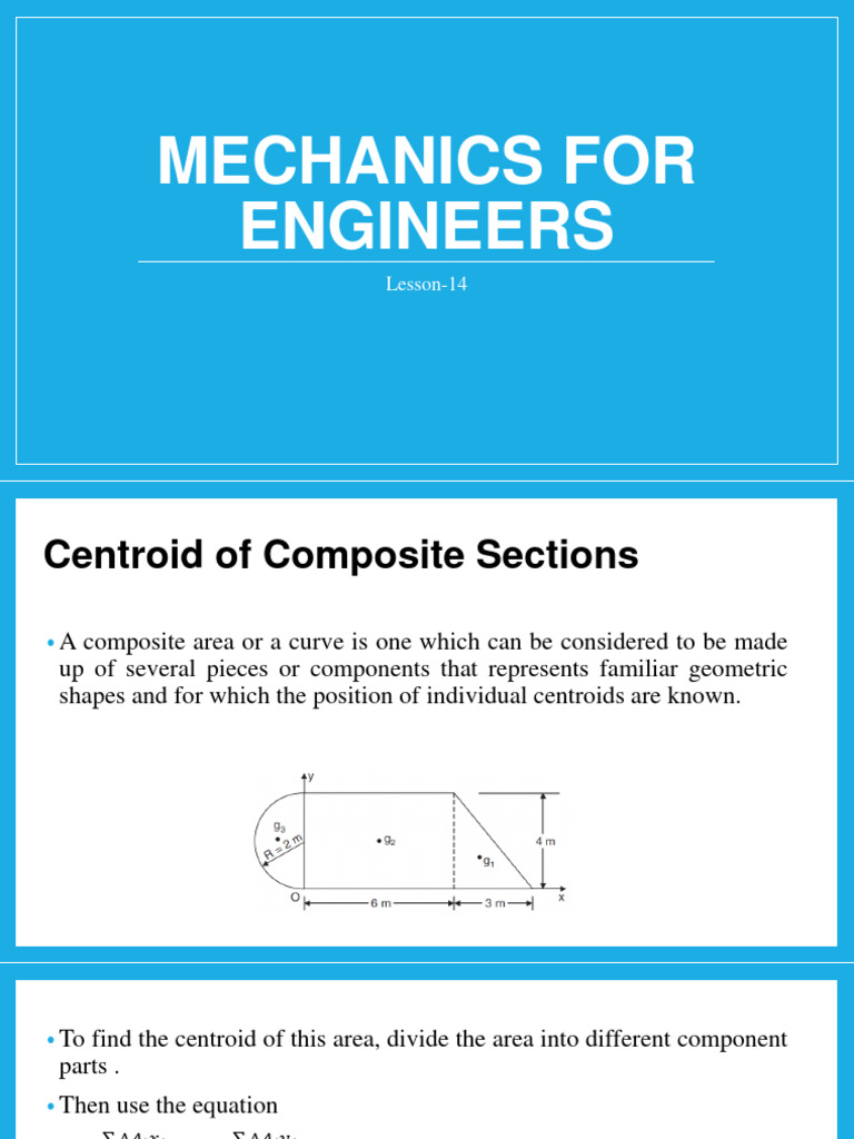 Centroid Calculation for Engineers | PDF