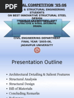Steel Truss Stadium Design Overview | PDF | Structural Load | Truss