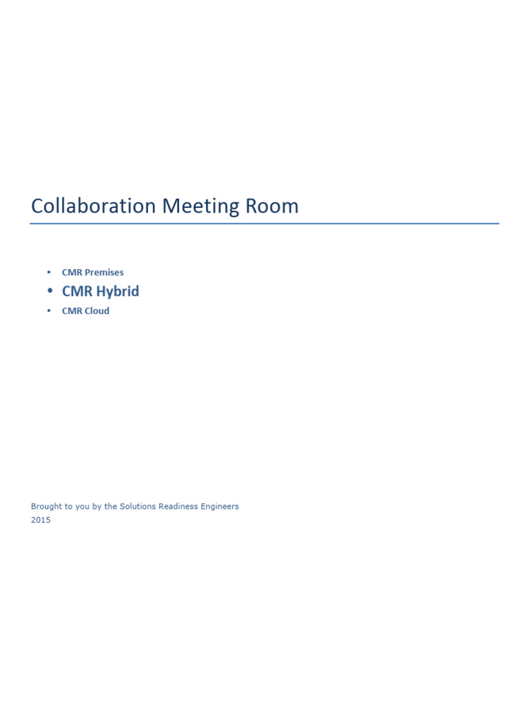 CMR Hybrid Lab Guide Community | PDF | Session Initiation Protocol | Cloud Computing