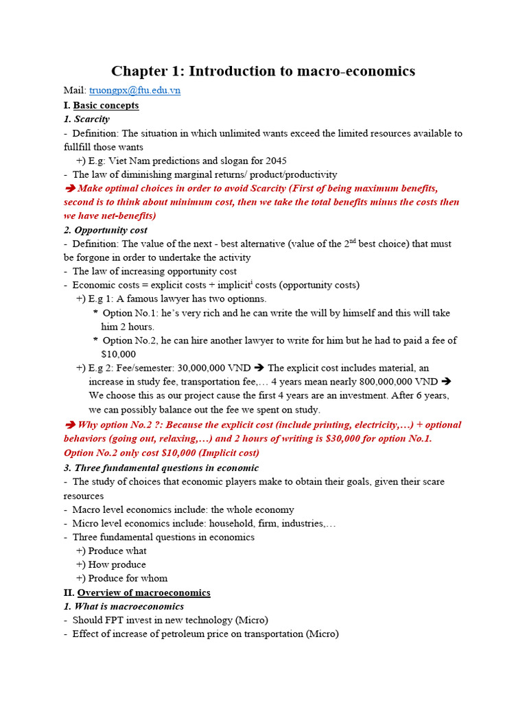 Lý Thuyết | PDF | Macroeconomics | Economics