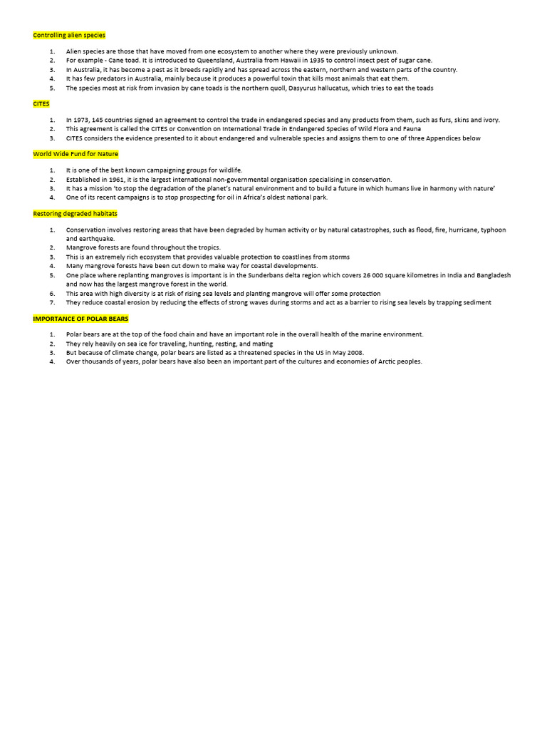 PPT (Presentation Notes) | PDF | Polar Bear | Endangered Species