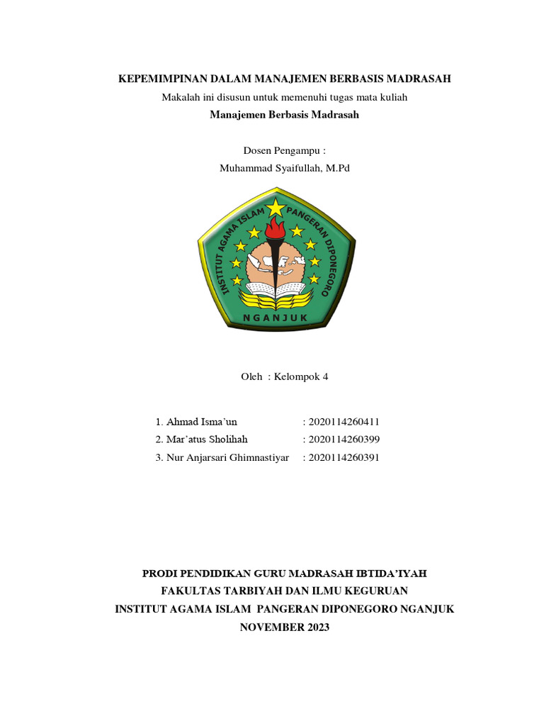 Kel 4 Kepemimpinan Dalam MBM | PDF