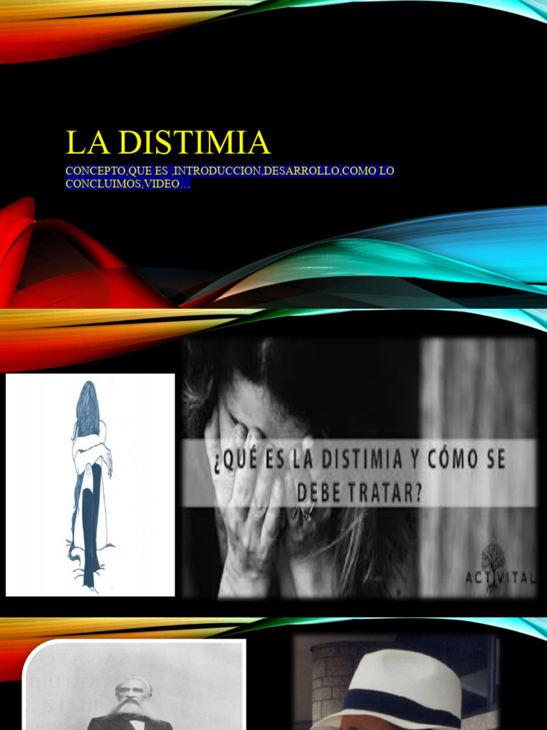 Distimia: Causas y Tratamientos Efectivos | PDF