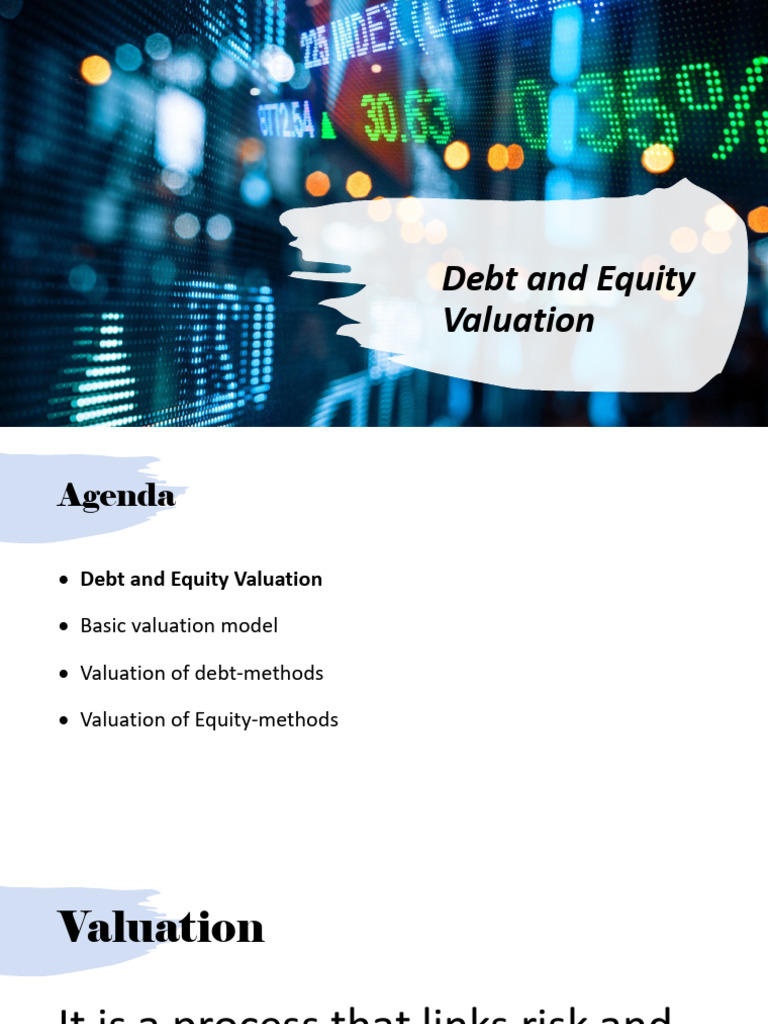 Chapter 5 Debt and Equity Valuation | PDF | Bonds (Finance) | Equity (Finance)
