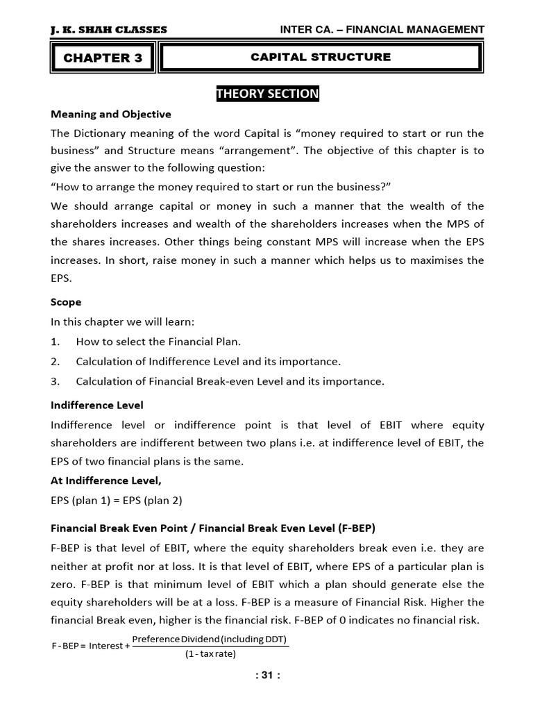Capital Structure | PDF | Preferred Stock | Interest