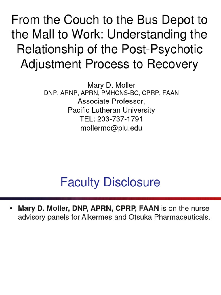 MAPP Recovery Model | PDF | Psychosis | Schizophrenia