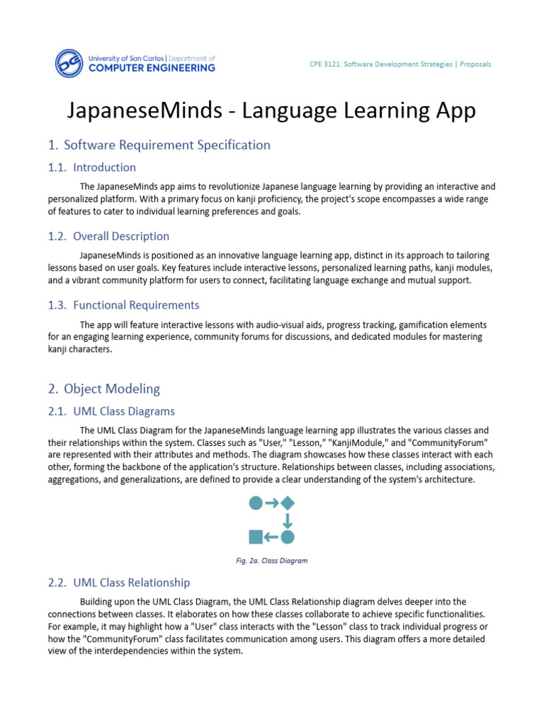 JapaneseMinds - Language Learning App | PDF | Software Testing | Use Case