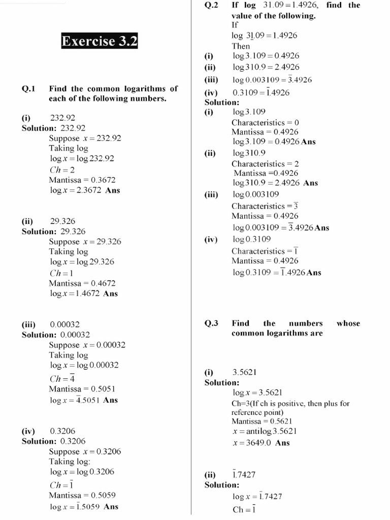 9th Math Notes CH 3 Ex 3.2 | PDF